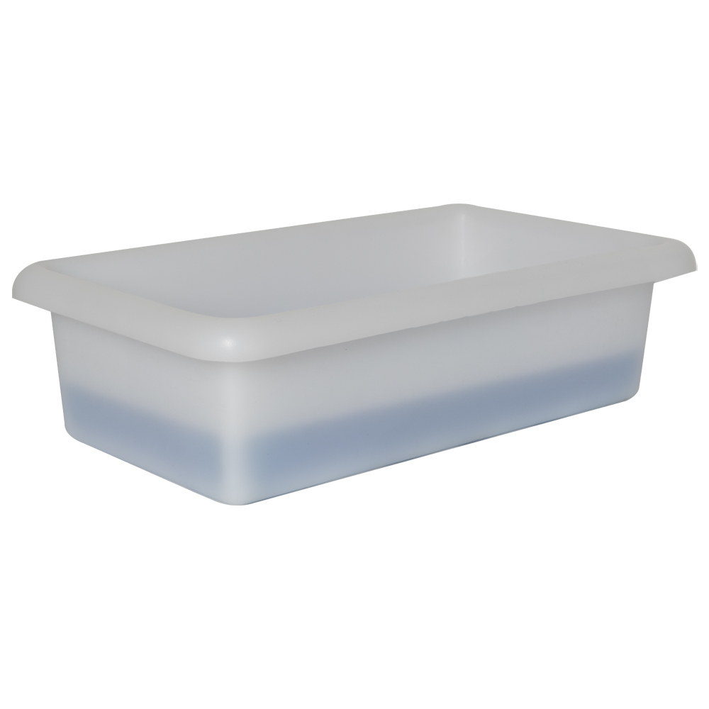 1-1/8 Gallon Shallow Tray with Rolled Edge - 15" L x 8-1/2" W x 4" Hgt ...