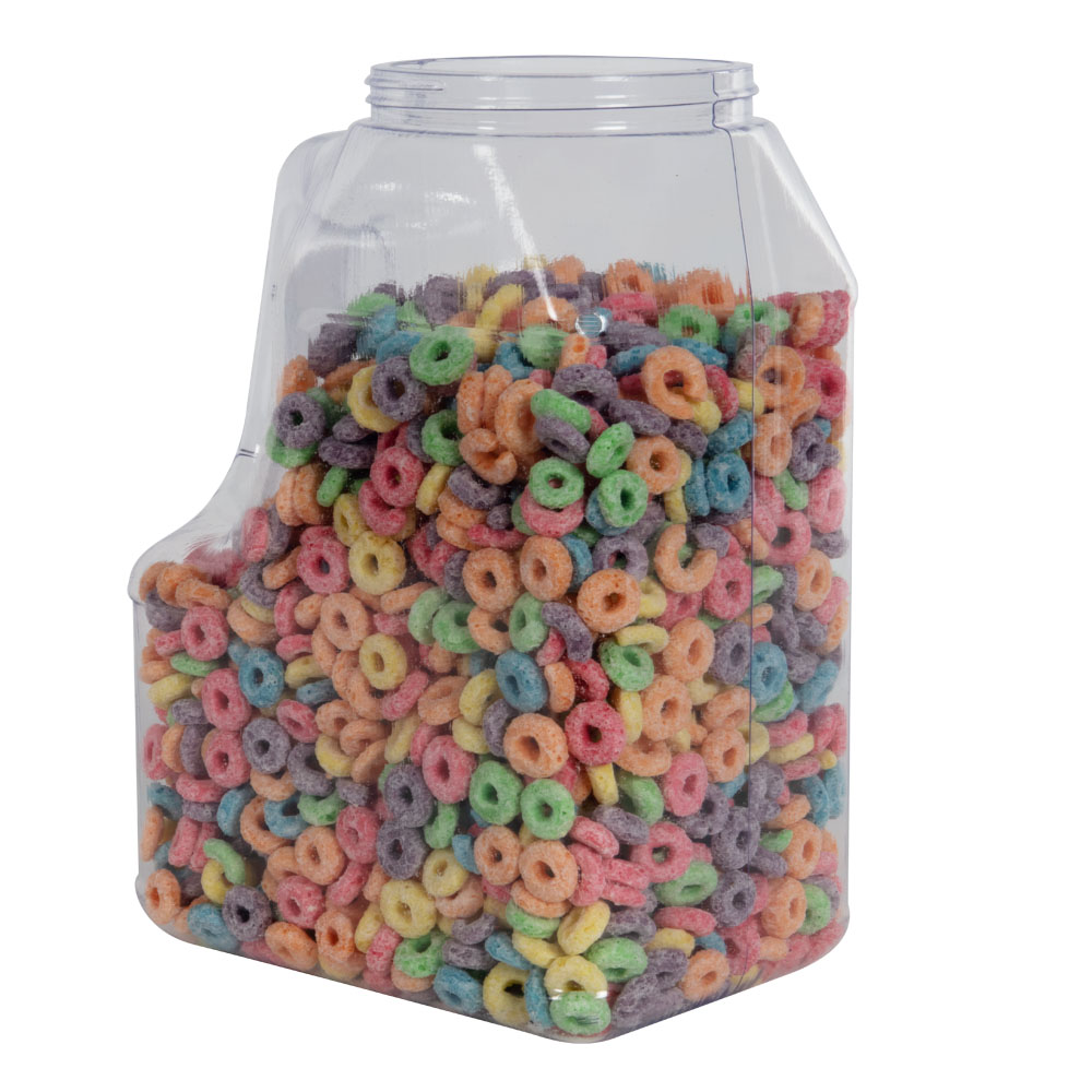 160 oz. Multi-Use Clear PVC Container with Handle & 110mm Neck (Cap ...