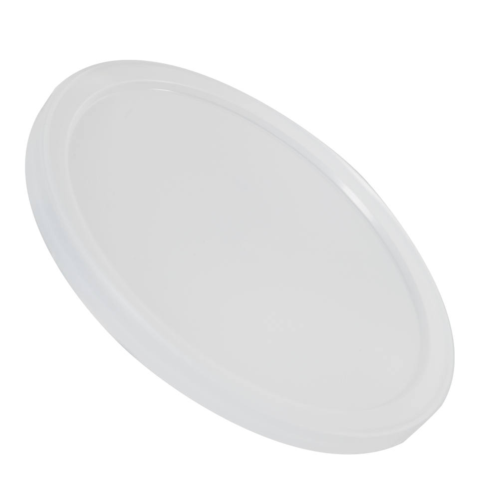 Natural LLDPE L410 Round Flat Lid | U.S. Plastic Corp.