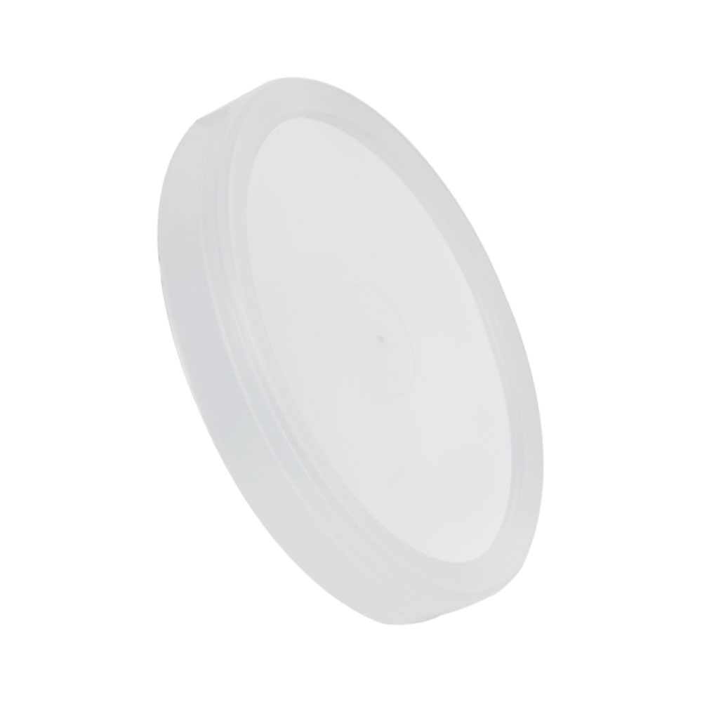 Natural LLDPE L410 Round Flat Lid | U.S. Plastic Corp.