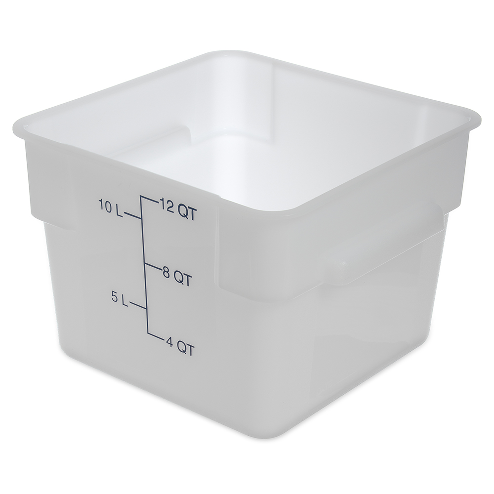 12 Quart Polyethylene Space-Saver Storage Stor-Plus™ Container (Lid ...