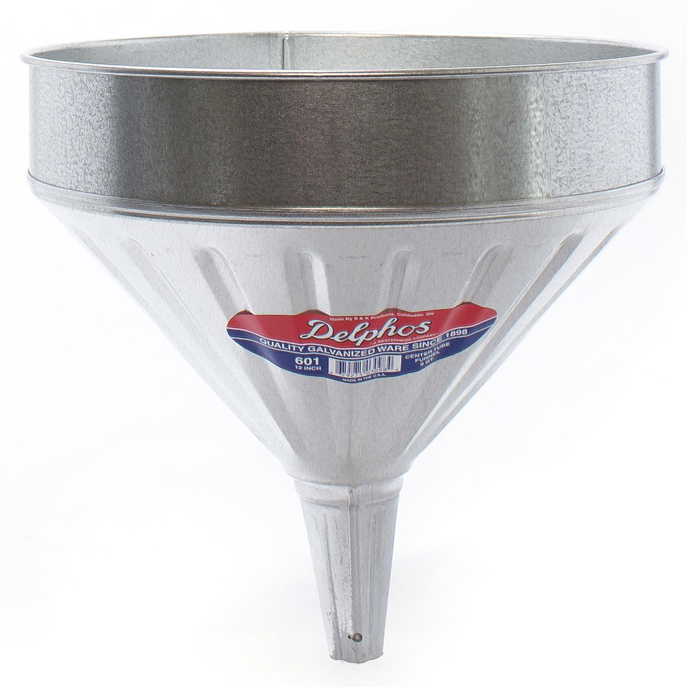 9 qt. Galvanized Steel General Purpose Funnel | U.S. Plastic Corp.
