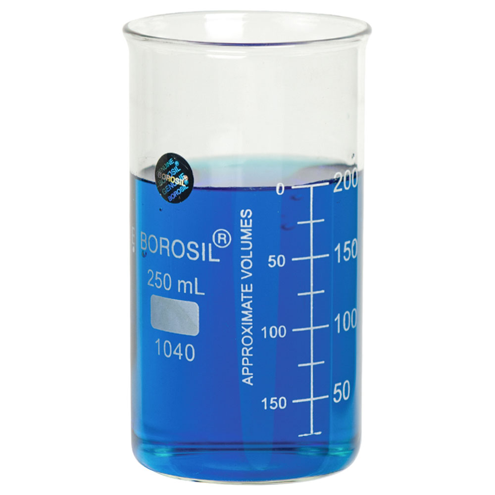 250mL Tall Form Borosilicate Glass Berzelius Beaker | U.S. Plastic Corp.