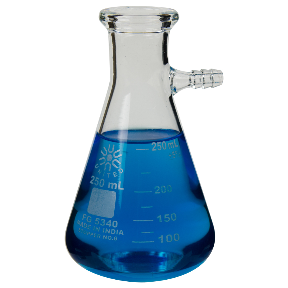 250mL Heavy Wall Glass Filtering Flask | U.S. Plastic Corp.