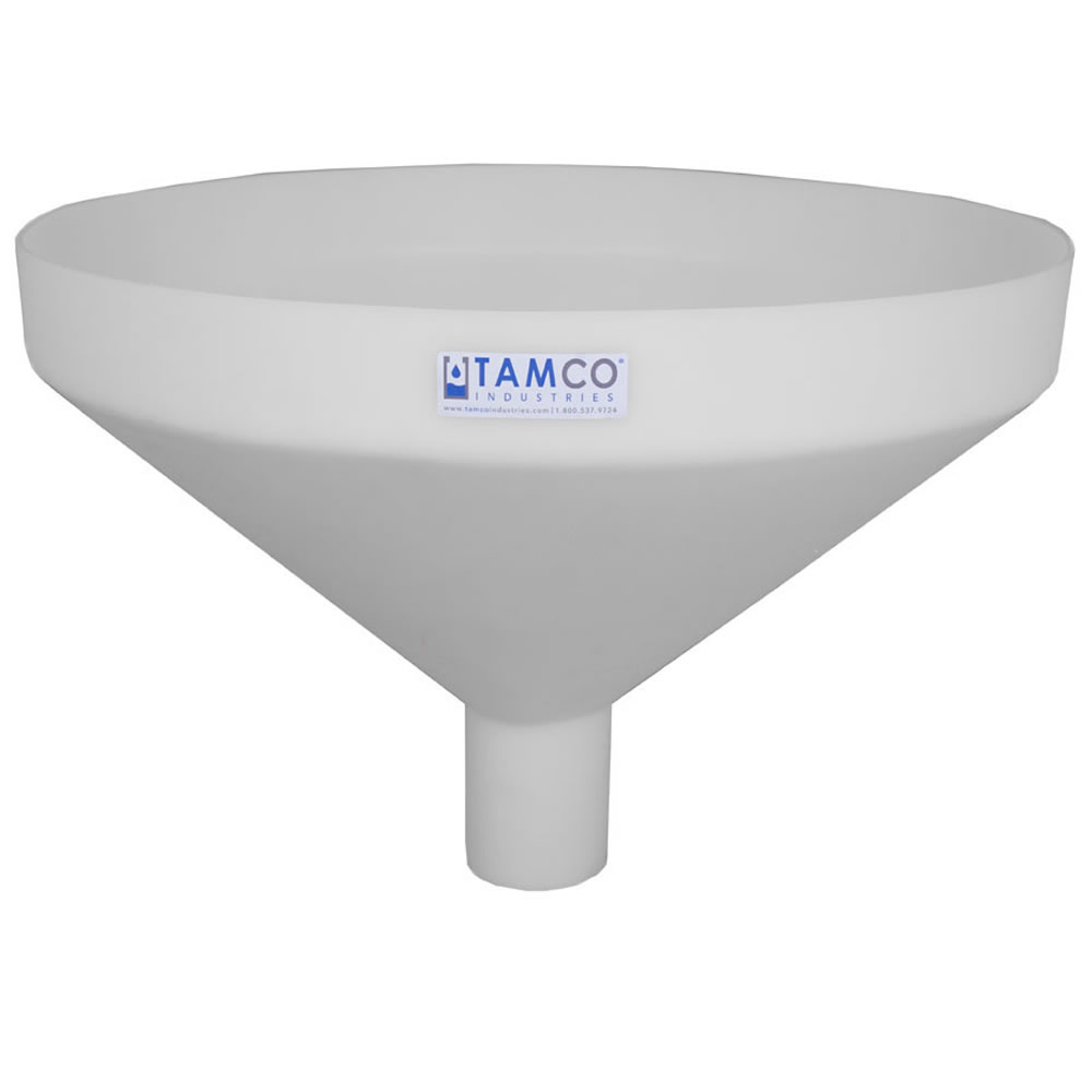 26" Top Diameter Natural Tamco® Funnel with 4" OD Spout | U.S. Plastic ...