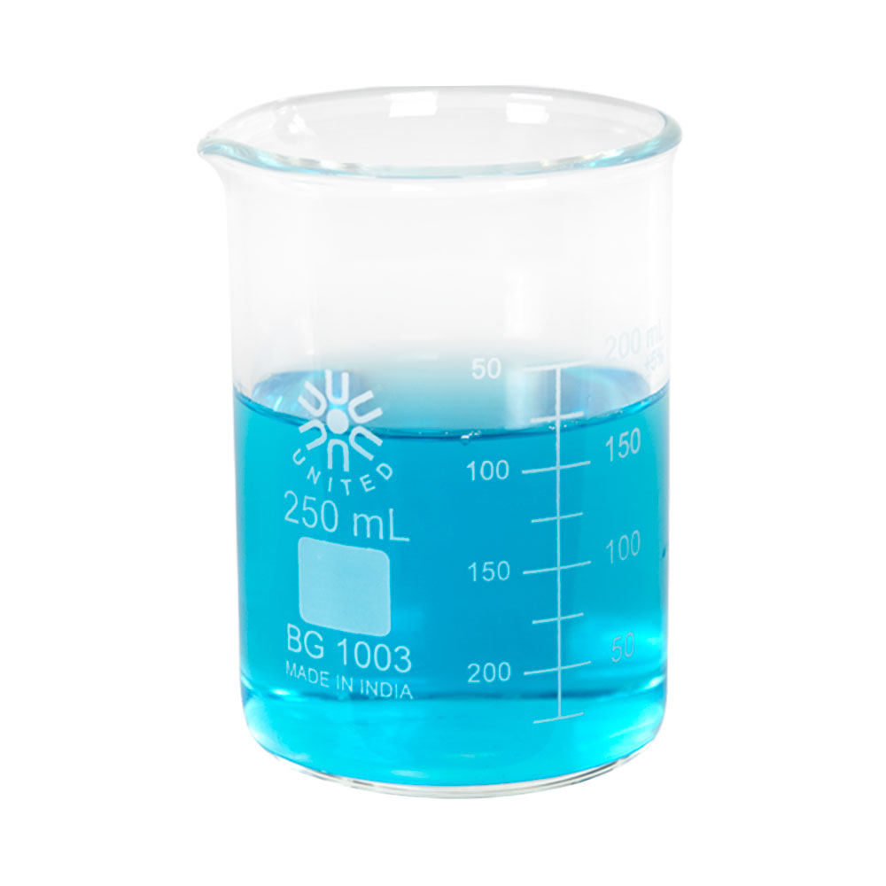 250mL Low Form Heavy Duty Glass Beaker | U.S. Plastic Corp.