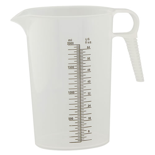 64 oz. Accu-Pour™ Polypropylene Measuring Pitcher | U.S. Plastic Corp.