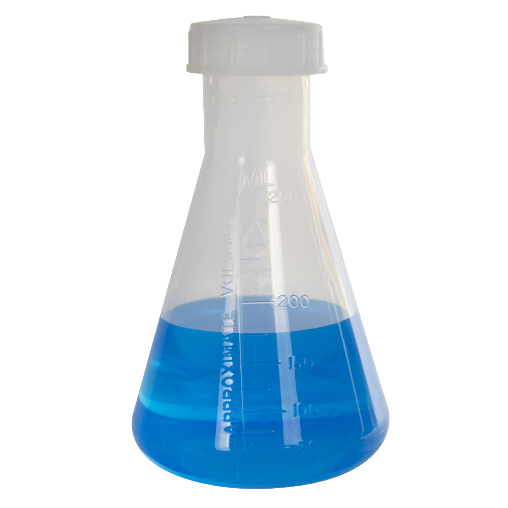 250mL Nalgene™ Teflon™ FEP Erlenmeyer Flask with 38mm ETFE Closure | U ...