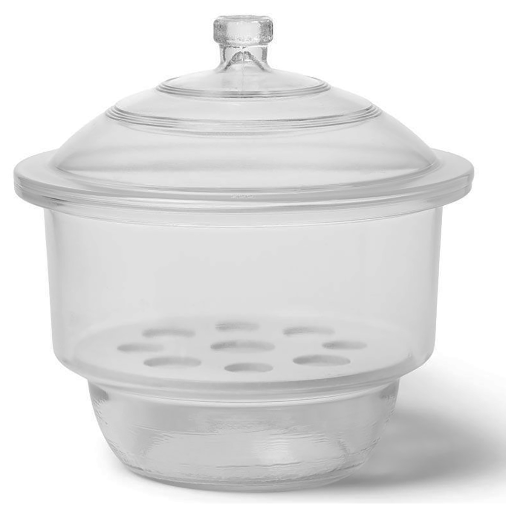 10" Clear Glass Non-Vacuum Desiccator with Clear Base - 0.91 cu. ft ...
