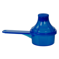 60cc Blue Polypropylene Scoop with Attached Funnel & Cap | U.S. Plastic ...