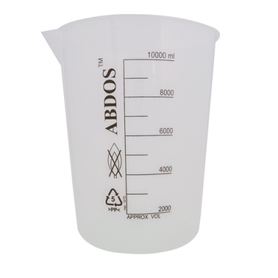 10000mL Polypropylene Beaker with Printed Graduations | U.S. Plastic Corp.