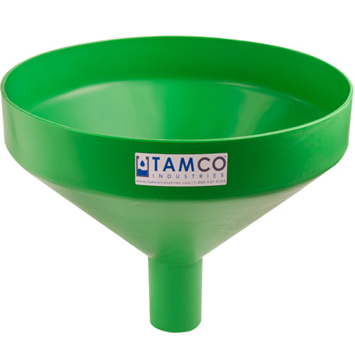 17-1/4" Top Diameter Green Tamco® Funnel with 2-7/8" OD Spout | U.S ...