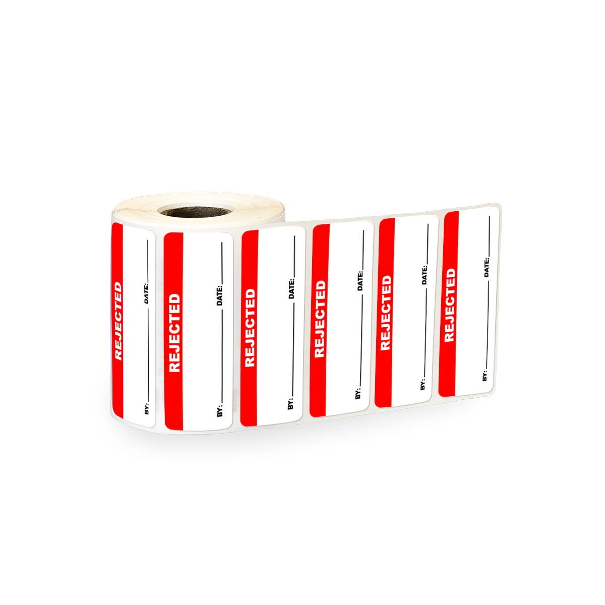 "Rejected" with "By __" & "Date __" Rectangular Water-Resistant ...