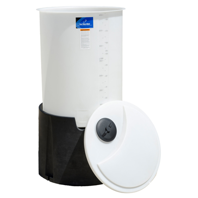 145 Gallon Natural Open-Top Vertical Batch Tank with Bolt On Cover - 36 ...