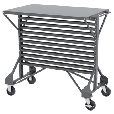 Steel Cart with Shelf Top - 38-1/2" L x 24" W x 36-1/2" Hgt. | U.S ...
