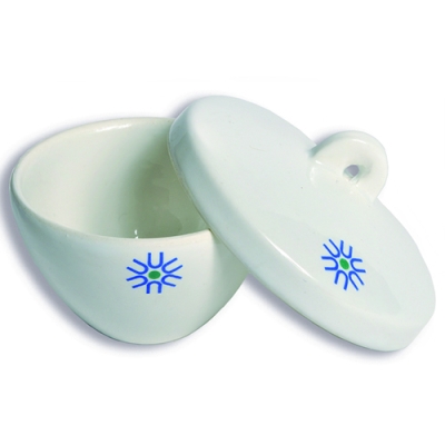 250mL Wide Form Crucible with Lid | U.S. Plastic Corp.