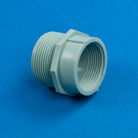 1-1/2" MPT x 1-1/4" FST Polypropylene Threaded Adapter | U.S. Plastic Corp.