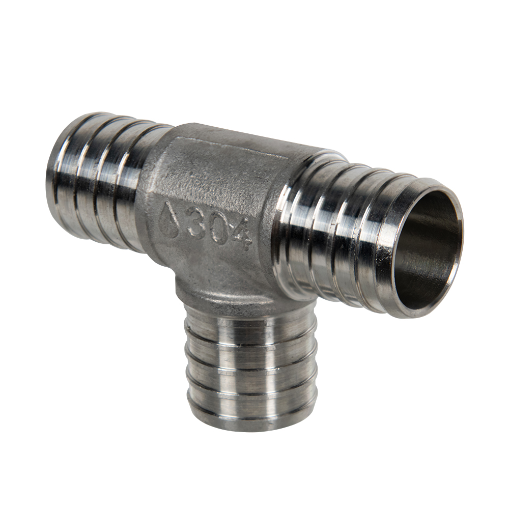 1" x 1" x 1" PEX Stainless Steel Tee | U.S. Plastic Corp.