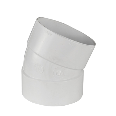 White PVC 1/16 Bend Ell | U.S. Plastic Corp.