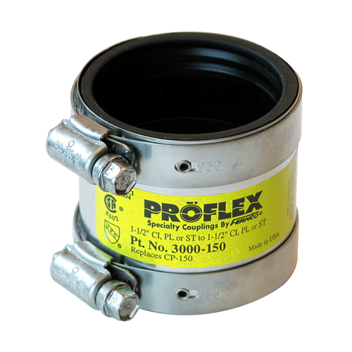 1-1/2" CI, PL or ST x 1-1/2" CI, PL, ST or XH CI Proflex® Coupling | U ...