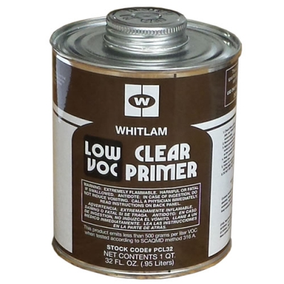 Quart Low VOC Clear Plastic Pipe Primer | U.S. Plastic Corp.