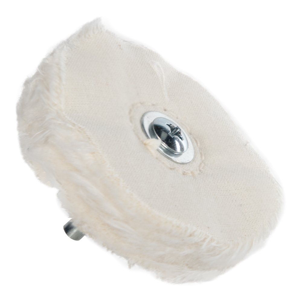 3" 40 Ply Single Stitched Mounted Buffing Wheel | U.S. Plastic Corp.