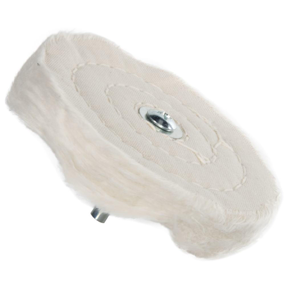 4" 42 Ply Spiral Sewn Mounted Buffing Wheel | U.S. Plastic Corp.