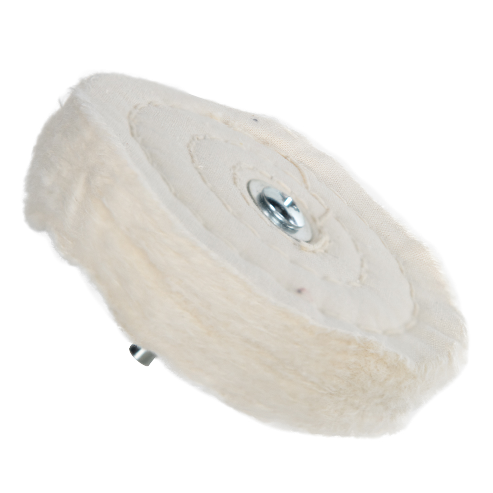 4" 60 Ply Spiral Sewn Mounted Buffing Wheel | U.S. Plastic Corp.