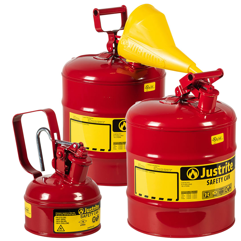 Justrite® Type I Safety Cans | U.S. Plastic Corp.