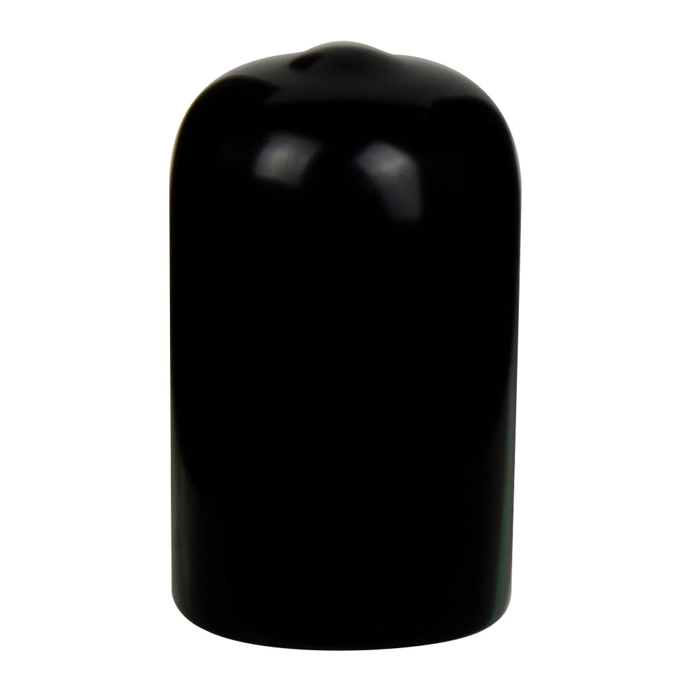 Black Vinyl Cap - 0.562" Cap ID x 1" Inside Length | U.S. Plastic Corp.