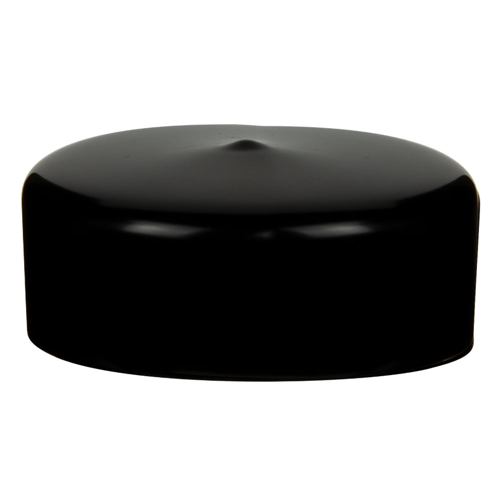 Black Vinyl Cap - 3" Cap ID x 1" Inside Length | U.S. Plastic Corp.