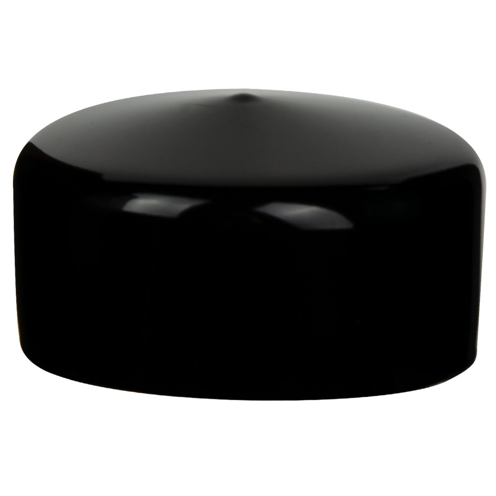 Black Vinyl Cap - 3-1/2" Cap ID x 1-1/8" Inside Length | U.S. Plastic Corp.
