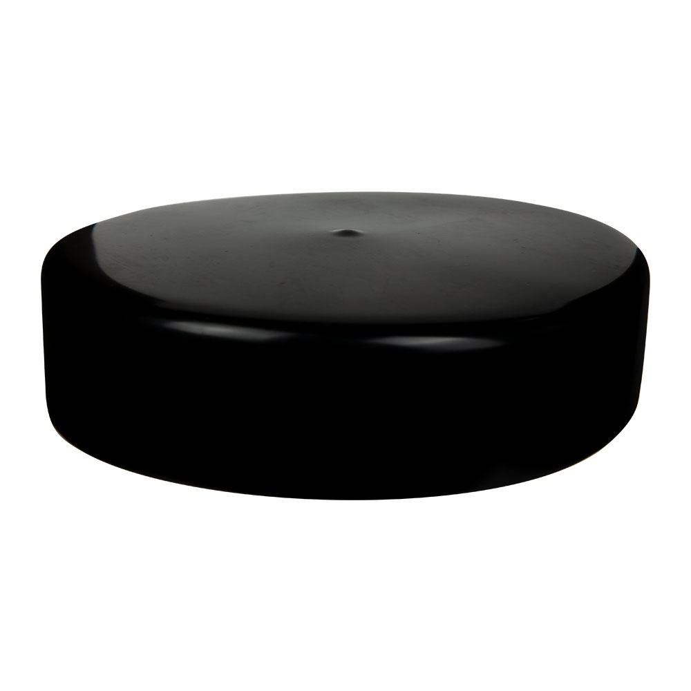 Black Vinyl Cap - 6" Cap ID x 1-1/2" Inside Length | U.S. Plastic Corp.