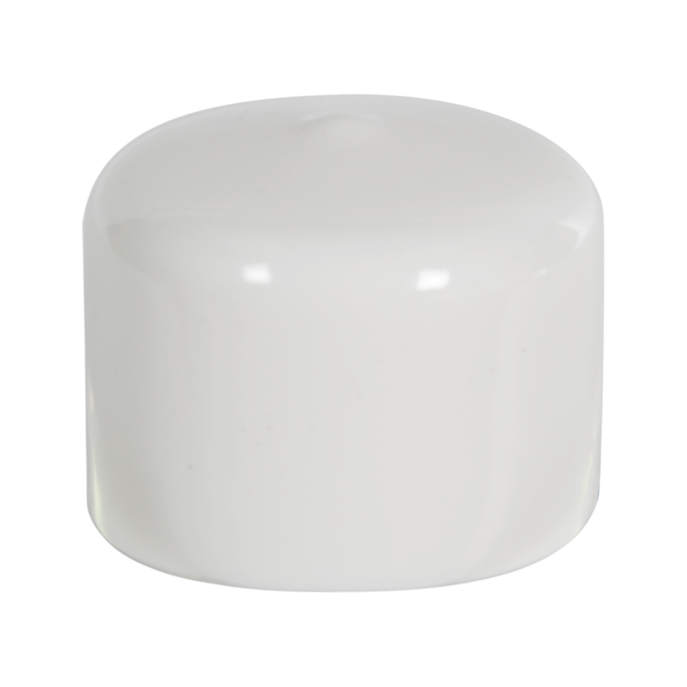 White Vinyl Cap - 1-1/2" Cap ID x 1" Inside Length | U.S. Plastic Corp.