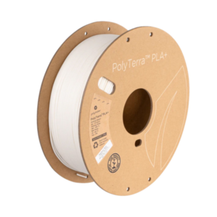 1.75mm Dia. White PolyTerra™ PLA+ 3D Printing Filament | U.S. Plastic Corp.