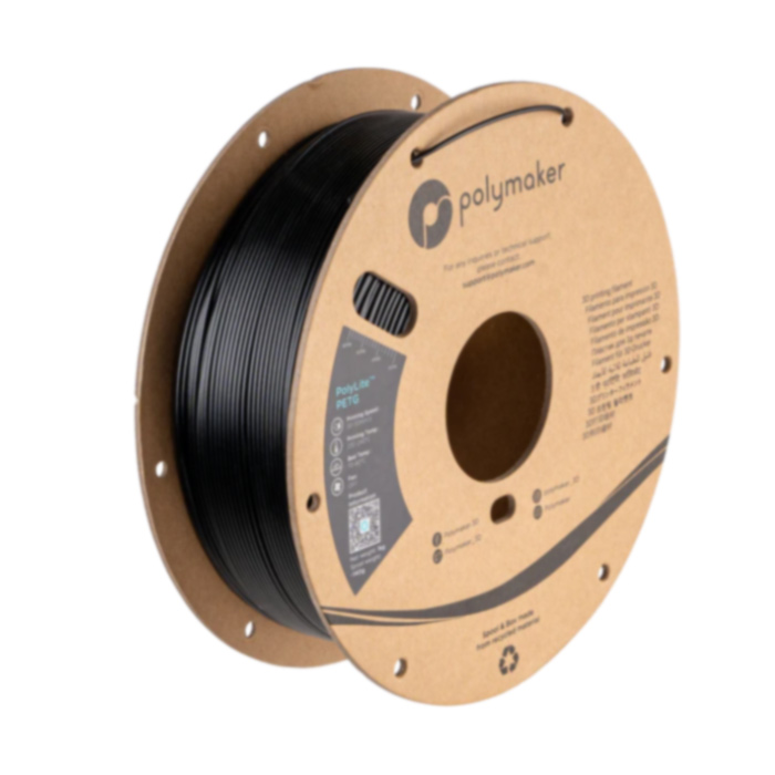1.75mm Dia. Black PolyLite™ PETG 3D Printing Filament | U.S. Plastic Corp.