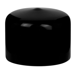Black Vinyl Cap - 3/8" Cap ID x 1/2" Inside Length | U.S. Plastic Corp.