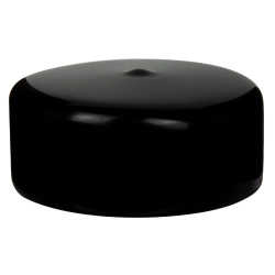Black Vinyl Cap - 1-3/4" Cap ID x 1" Inside Length | U.S. Plastic Corp.