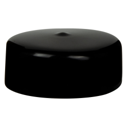 Black Vinyl Cap - 2" Cap ID x 1" Inside Length | U.S. Plastic Corp.