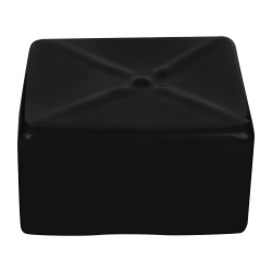 0.75" ID x 1" L Square Vinyl Cap | U.S. Plastic Corp.