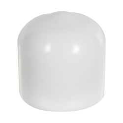 White Vinyl Cap - 1" Cap ID x 1" Inside Length | U.S. Plastic Corp.