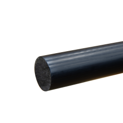 1" Black PVC Rod | U.S. Plastic Corp.
