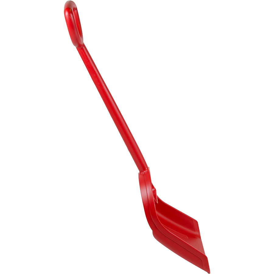 Red One-Piece Ergonomic Shovel | U.S. Plastic Corp.