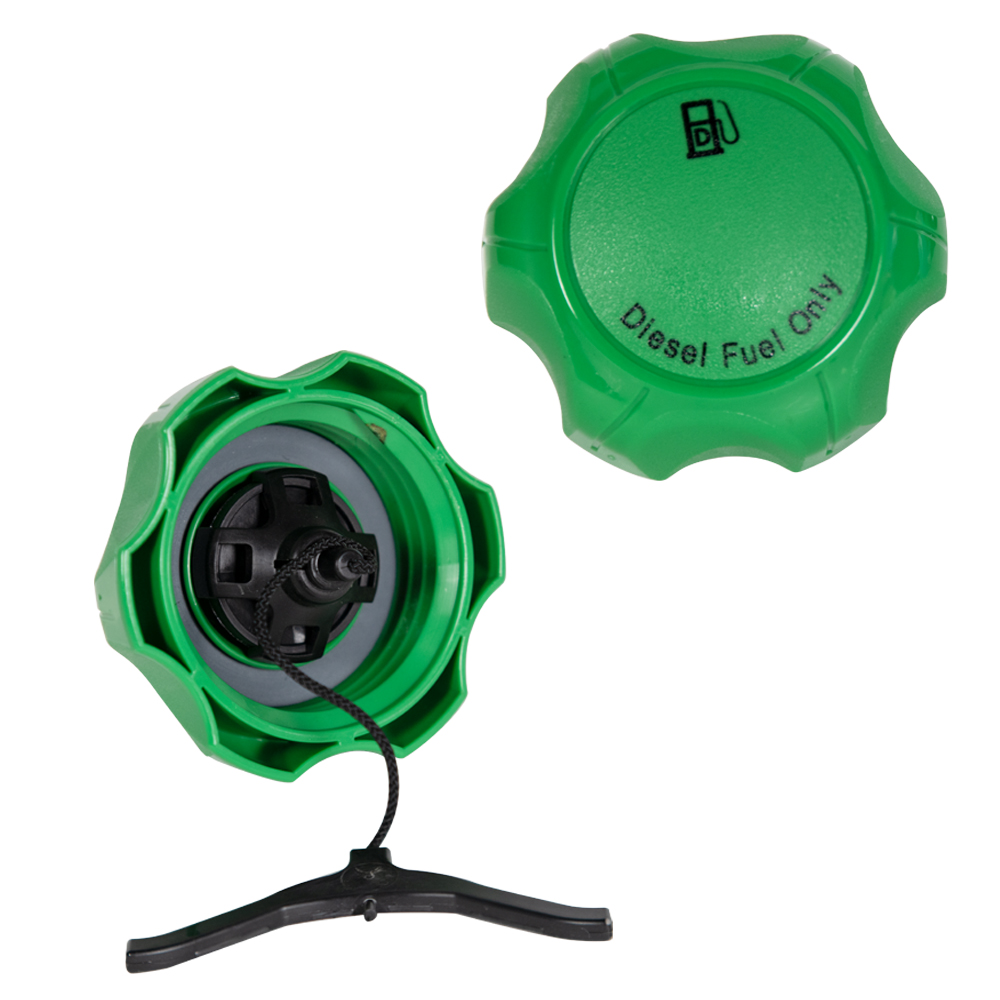 2-1/4" Diesel Unvented Cap with 4" Tether | U.S. Plastic Corp.