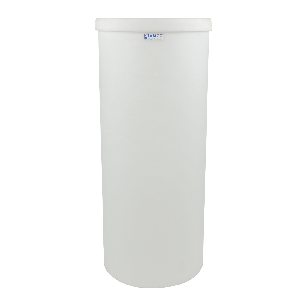 105 Gallon Natural LLDPE Cylindrical Tamco® Heavy-Wall Graduated Tank ...