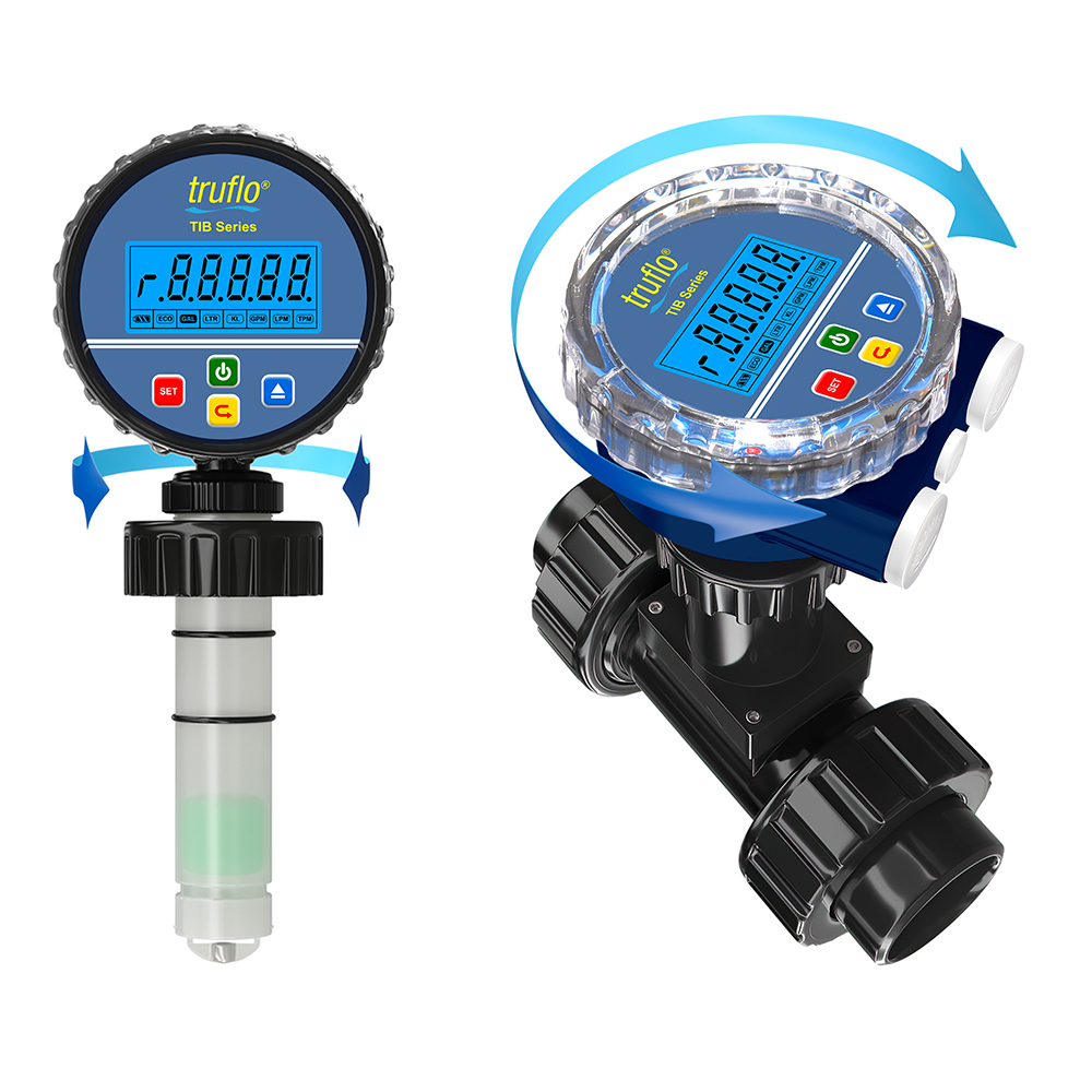 TruFlo TIB Series Battery-Operated Insertion Paddle Wheel Flow Meter | U.S. Plastic Corp.