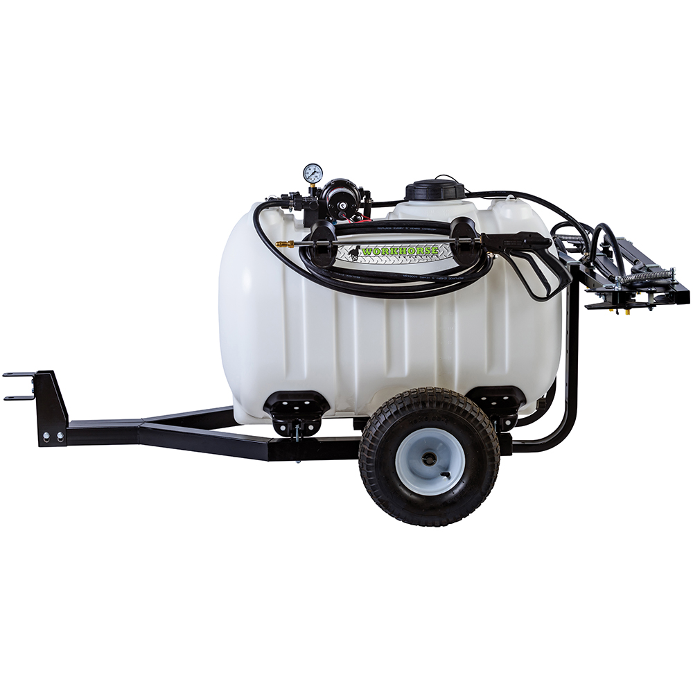60 Gallon Trailer Sprayer with Wand, 7 Nozzle Boom & 5.0 GPM Pump | U.S ...