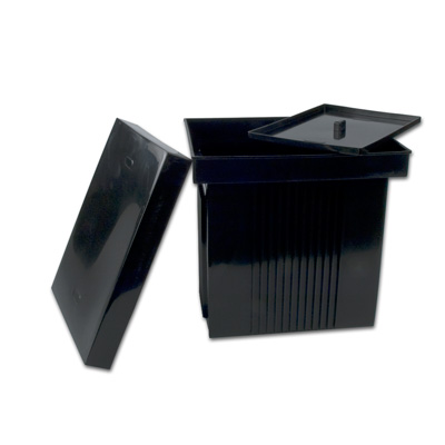 3-1/2 Gallon High Density Polyethylene Tank with Cover 8" x 10" ID; 10 ...