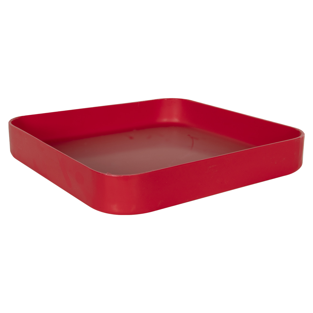 11-1/2" L x 11-1/2" W x 1-1/4" Hgt. Red Tamco® Curved Corner Tray | U.S ...