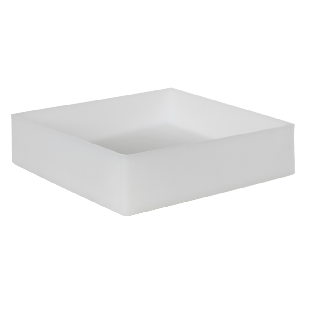 12" L x 12" W x 3" Hgt. Natural Tamco® Tray | U.S. Plastic Corp.